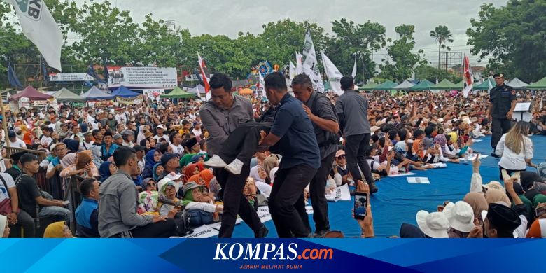 Saat Kampanye Akbar Prabowo-Gibran di Semarang, Sejumlah Peserta Pingsan