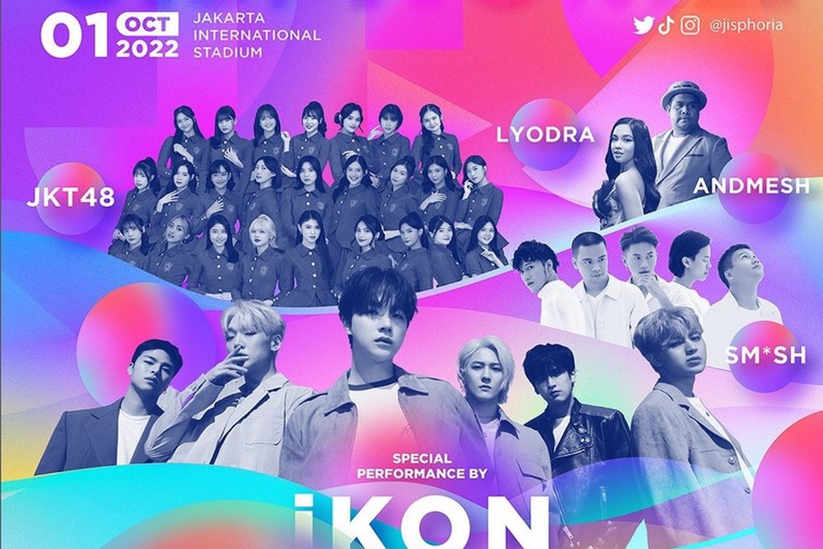 Lineup dan Harga Tiket JISPHORIA, Ada iKON, JKT48 Hingga SMASH