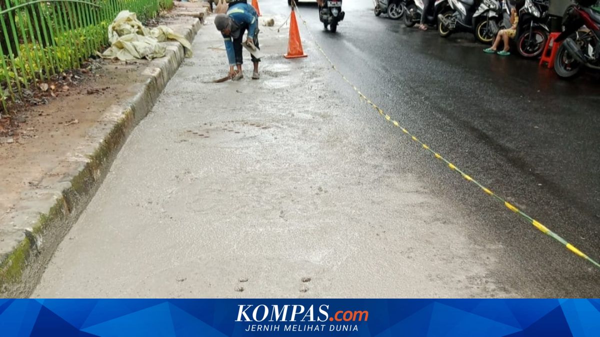 7 Penutup Sumur Resapan yang Ambles di Setiabudi Akhirnya Diperbaiki