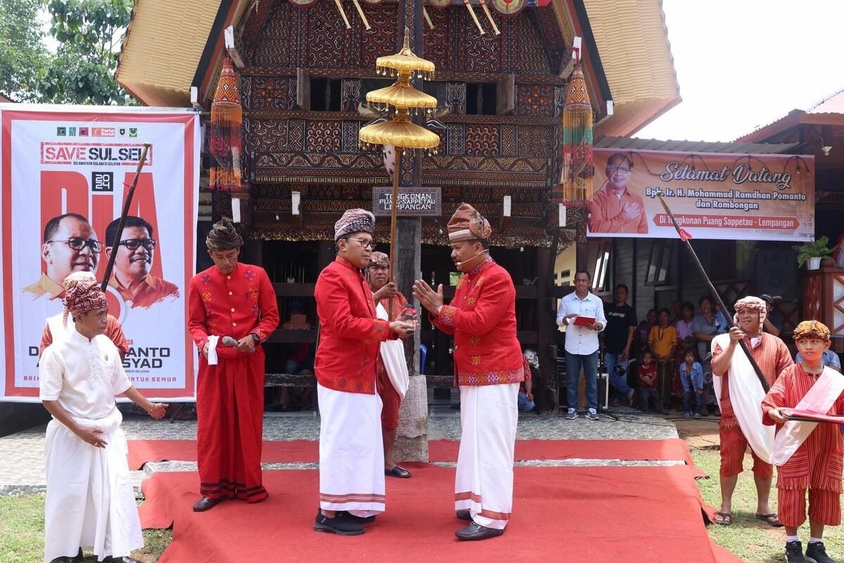Cagub Sulsel Danny Pomanto Terima Gelar Adat "Lunte Sanda Silalong" di ...