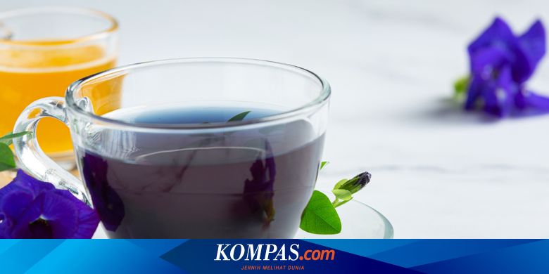 Cara Membuat Teh Bunga Telang dengan Lemon dan Jahe