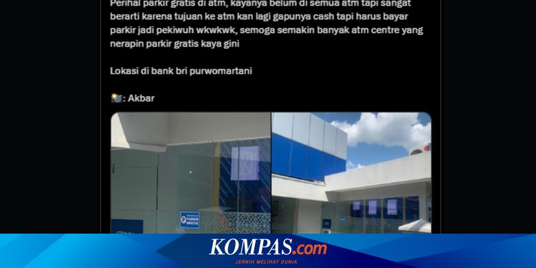 Ramai soal Tanda Parkir Gratis di Pintu ATM BRI, Ini Penjelasannya...