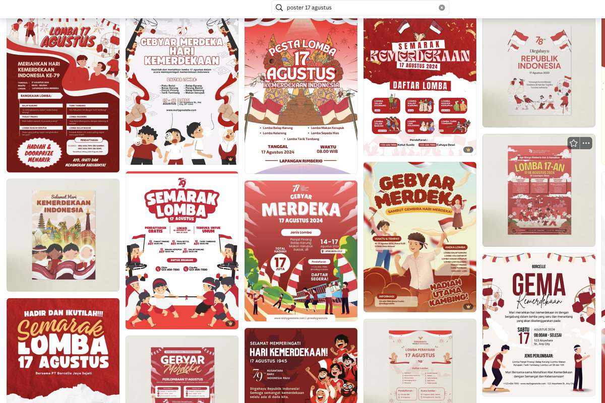 Cara Bikin Poster 17 Agustusan yang Keren dan Patriotik