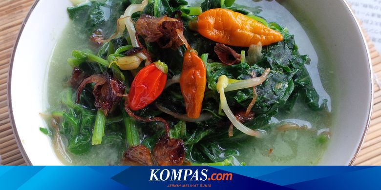 Resep Sayur Bobor Bayam Labu Putih, Sajikan Pakai Sambal Kelapa