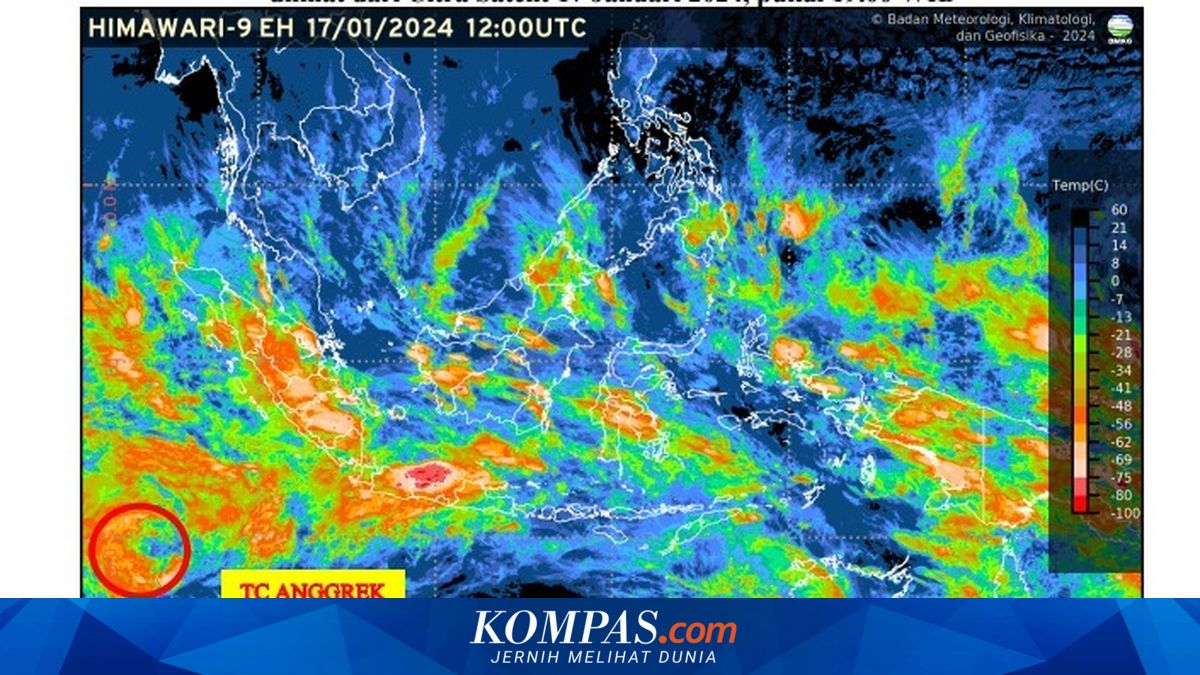 Siklon Tropis Anggrek Terdeteksi di Sekitar Indonesia, Berlangsung ...