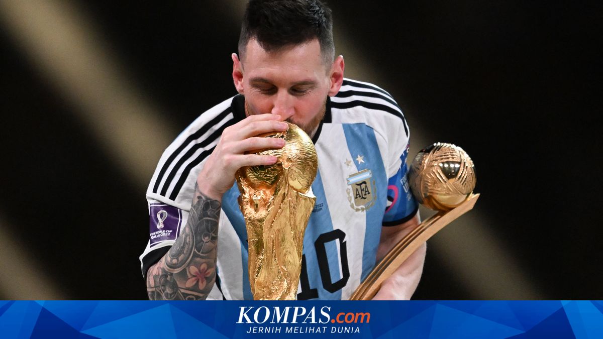Foto Lionel Messi Angkat Trofi Pecahkan Rekor di Instagram