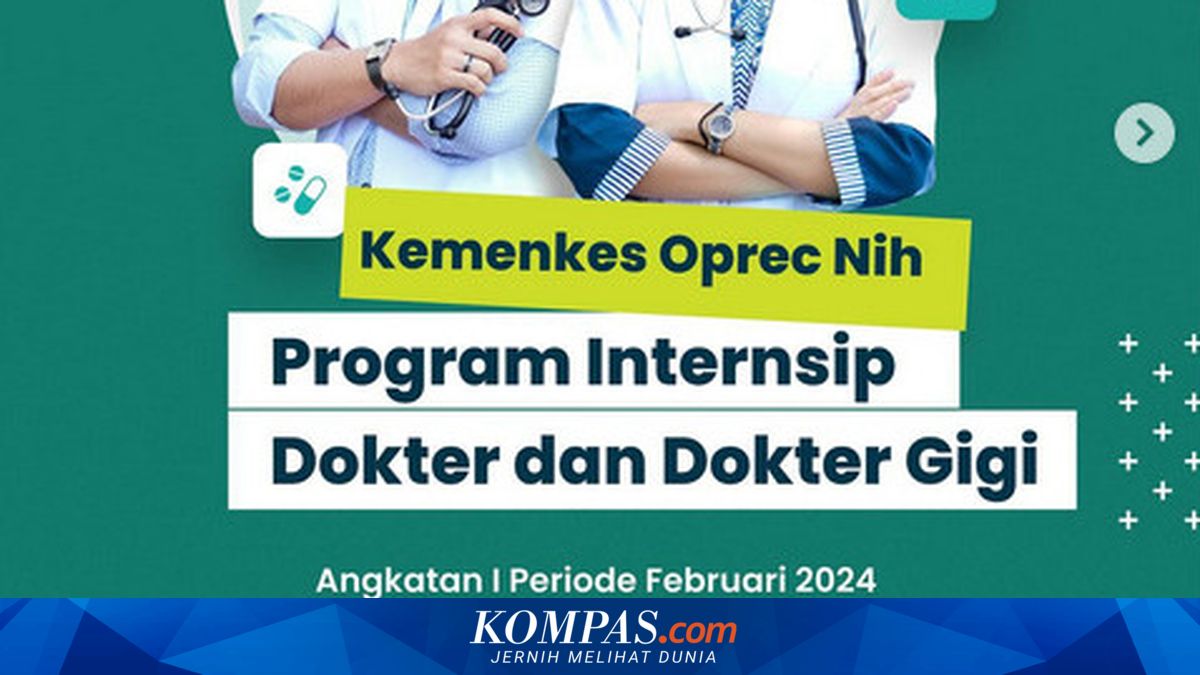 Kemenkes Buka Rekrutmen Program “Internsip” Dokter dan Dokter Gigi, Ini ...