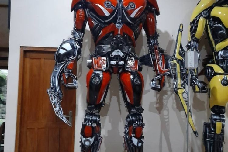 Seniman Bantul Ini Bikin Replika Robot dari Motor Bekas, Dijual sampai ...