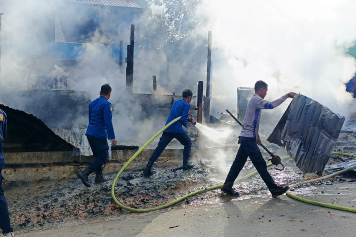 Sebuah Kios BBM di Desa Sanur Ludes Terbakar, Penyebab Masih Misteri