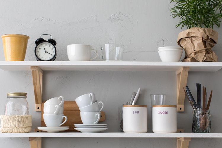 4 Tips Membuat Rak Terbuka di Dapur Semakin Bergaya