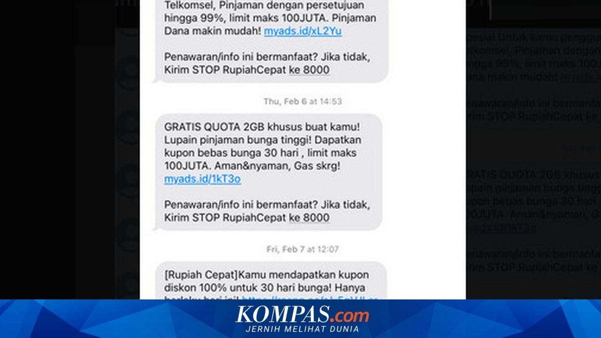 Warganet Keluhkan Banyaknya SMS Spam Iklan Pinjol, Bagaimana Cara ...