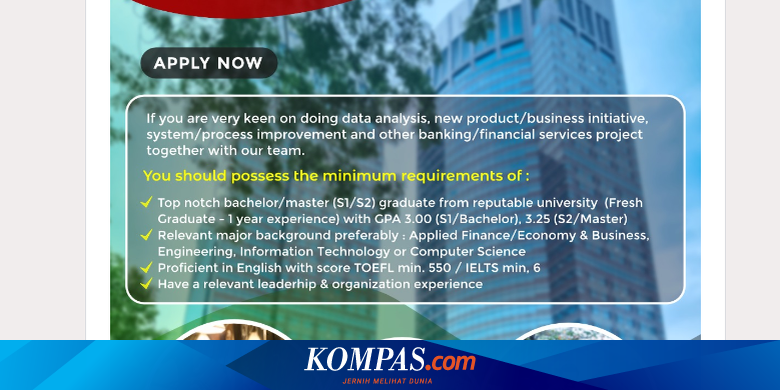 Bank Sahabat Sampoerna Buka Lowongan Kerja S1-S2 Fresh Graduate