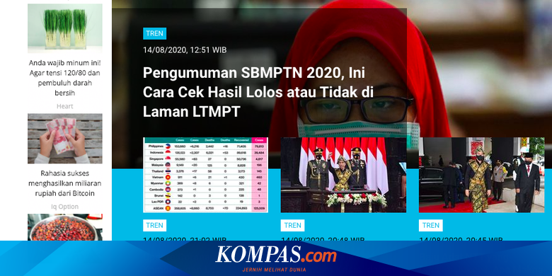 [POPULER TREN] Cara Cek Pengumuman SBMPTN 2020 | Daftar Universitas ...