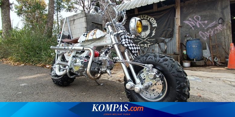 Honda Monkey Hanoman, Pakai Sasis Supra Fit Terbalik