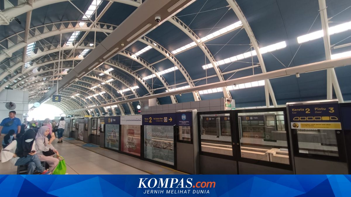 Minim Tempat Duduk di Peron Stasiun LRT TMII, Penumpang: Perlu Ditambah ...