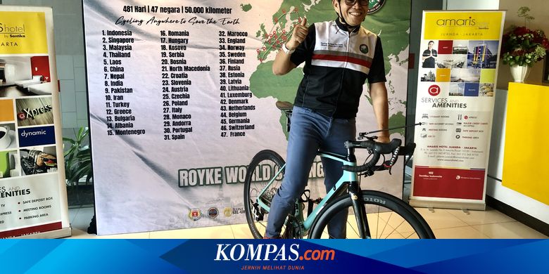 Royke Lumowa Gowes Jakarta-Paris, Promosikan Wisata hingga Lingkungan