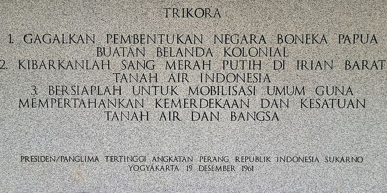 Isi Trikora yang Dikeluarkan pada 19 Desember 1961