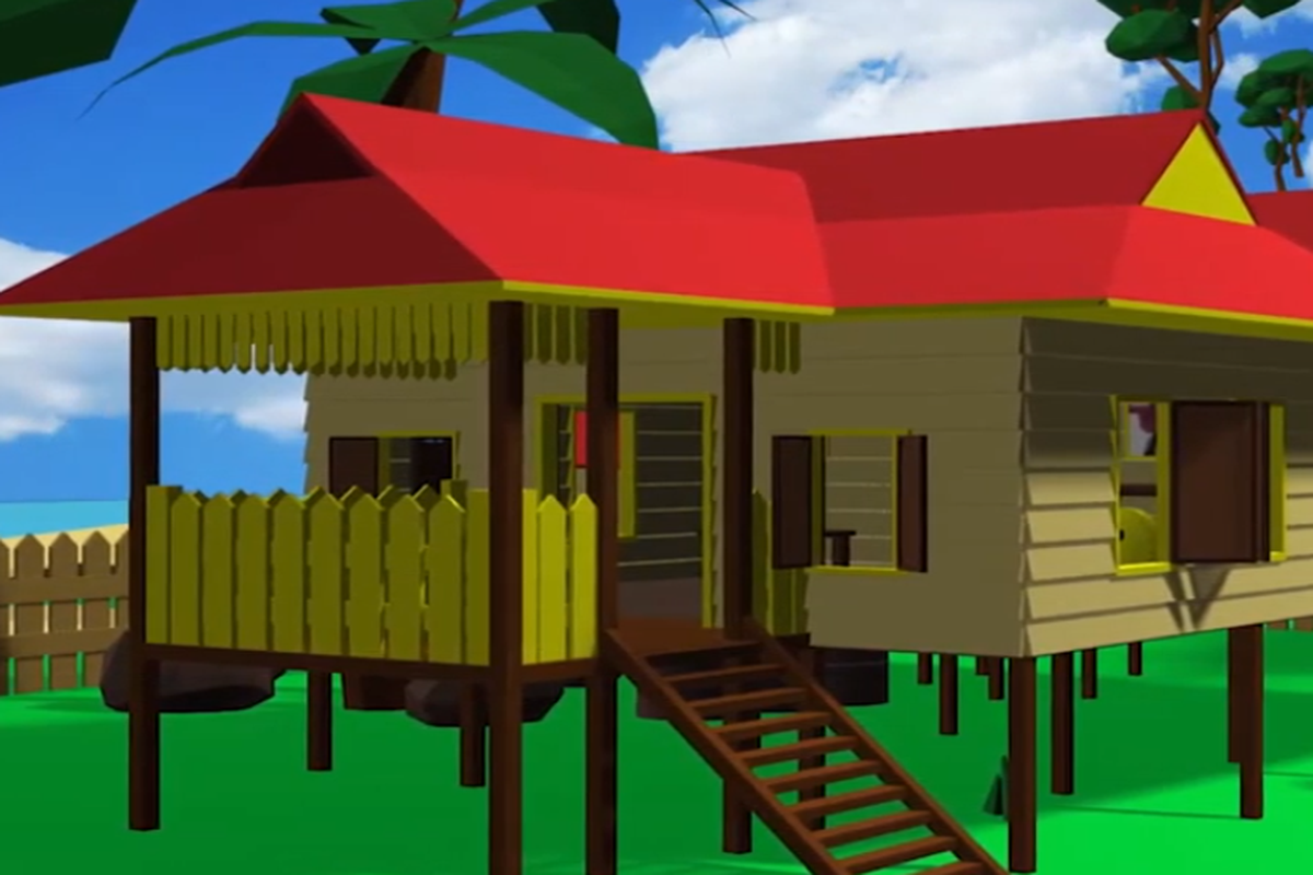 Rumah Adat Melayu Atap Limas Potong di Kepulauan Riau