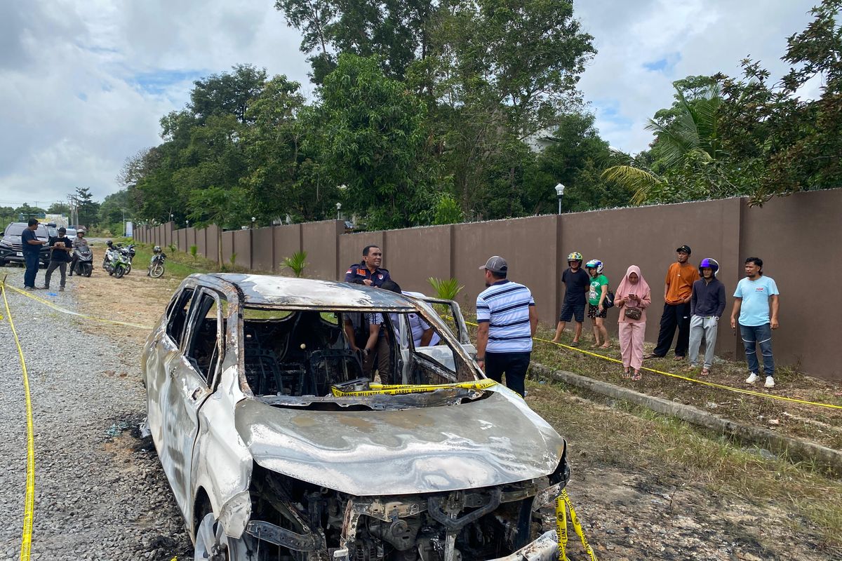 Kronologi Pengemudi Tewas Terbakar Bersama Mobilnya di Bangka Belitung