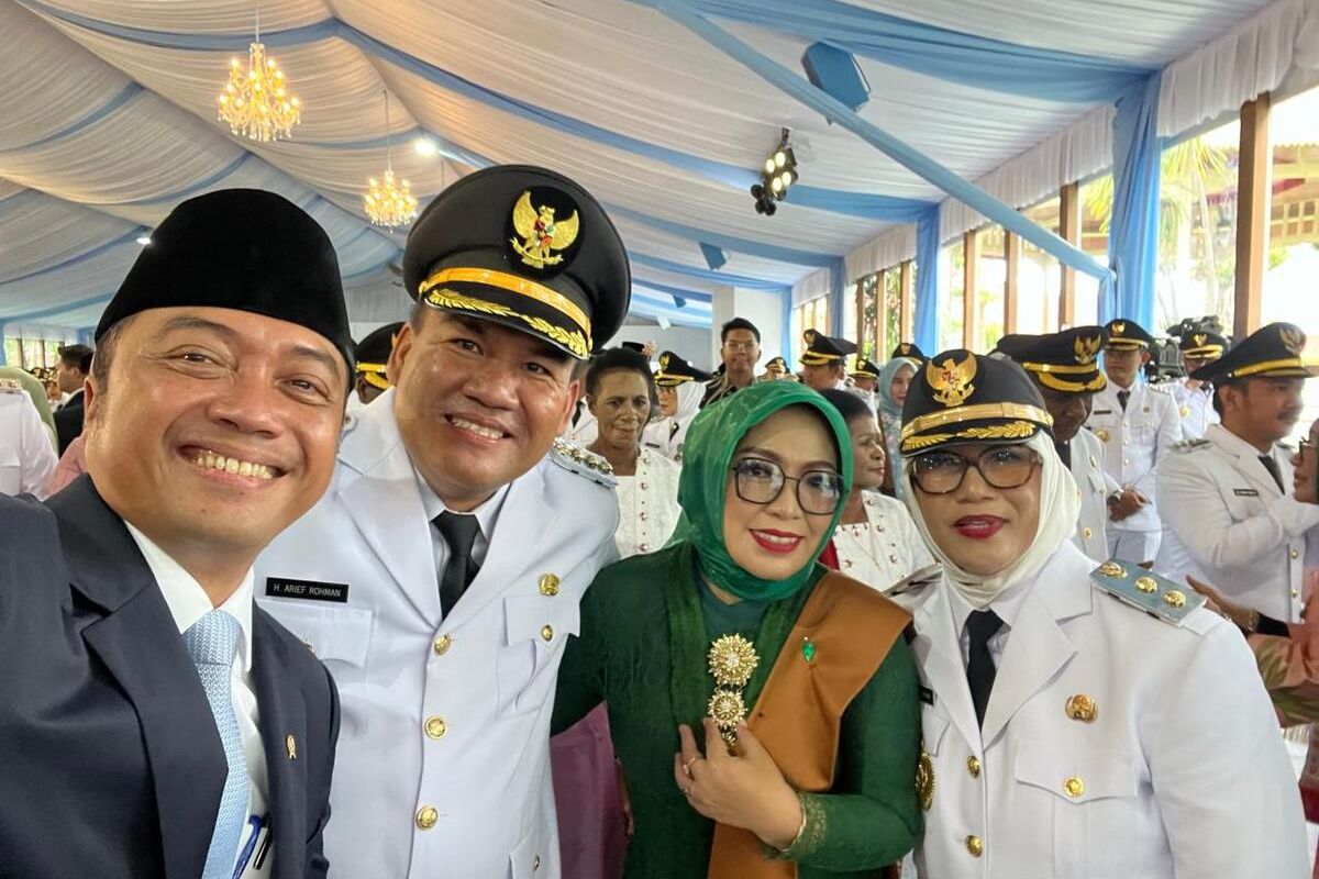 Bupati Blora Naik Motor ke Pelantikan Kepala Daerah di Jakarta