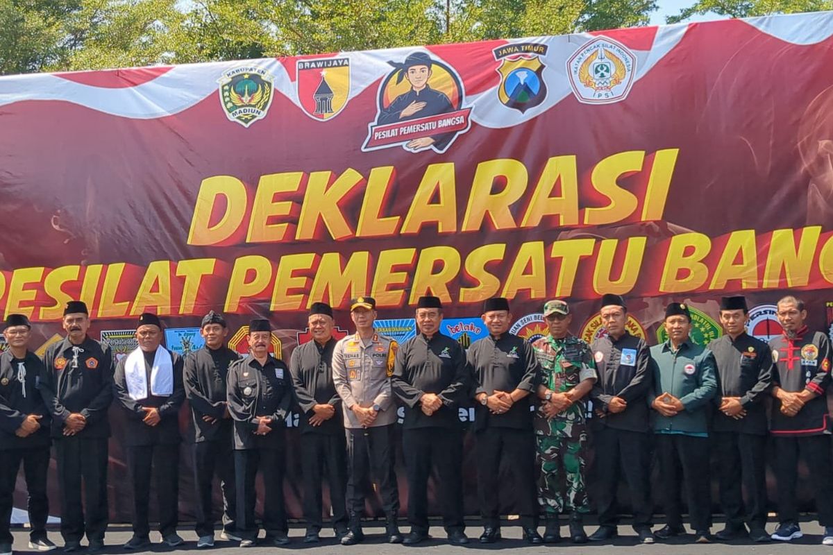 14 Perguruan Silat di Madiun Deklarasi Jaga Perdamaian dan Kondusivitas