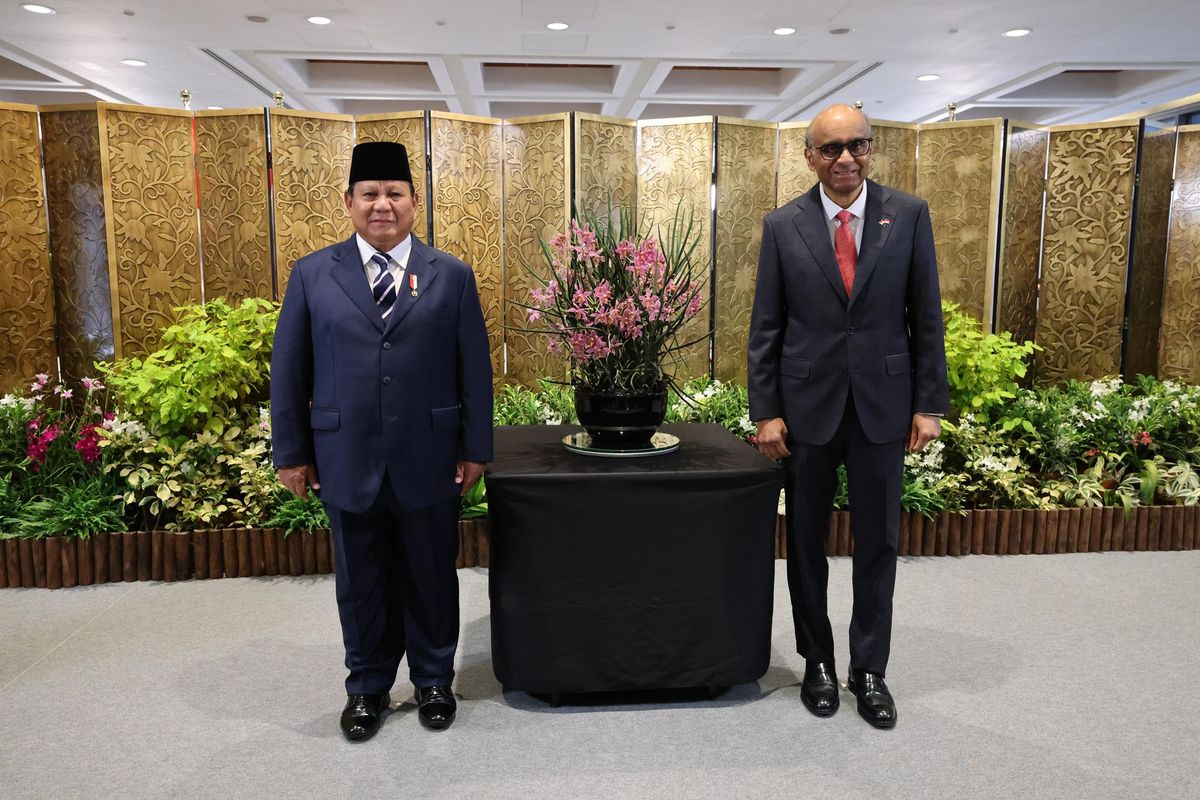 Prabowo Beri Nama Anggrek di Singapura dengan Nama Ibunya