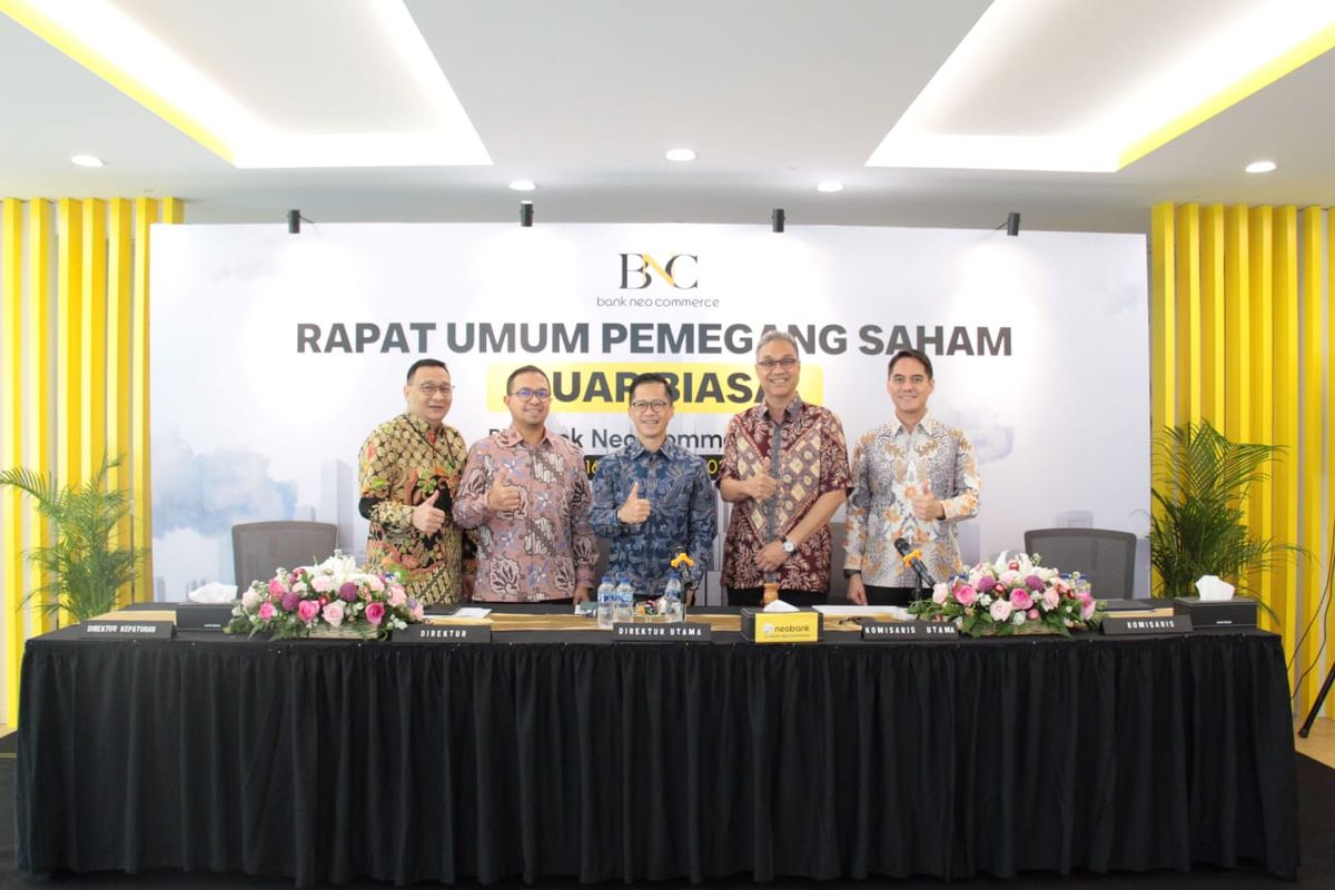 RUPSLB Bank Neo Commerce (BBYB) Ubah Jajaran Pengurus, Simak Susunannya