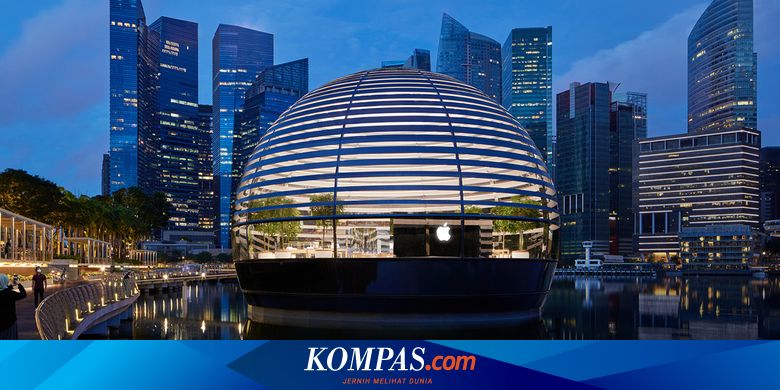 Apple Store "Mengapung" di Singapura Dibuka Kamis Ini, Begini Interiornya