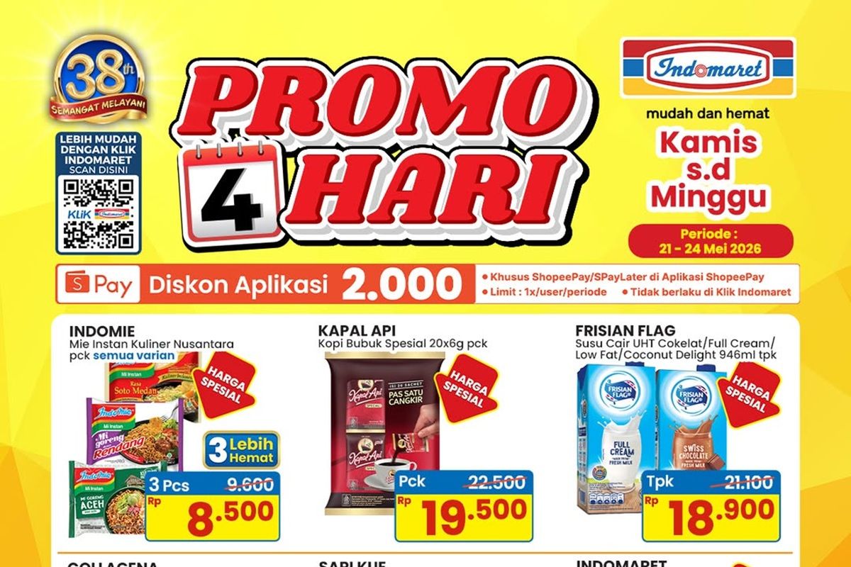 Promo Indomaret 21-24 Mei 2026, Diskon Frisian Flag Kemasan Besar
