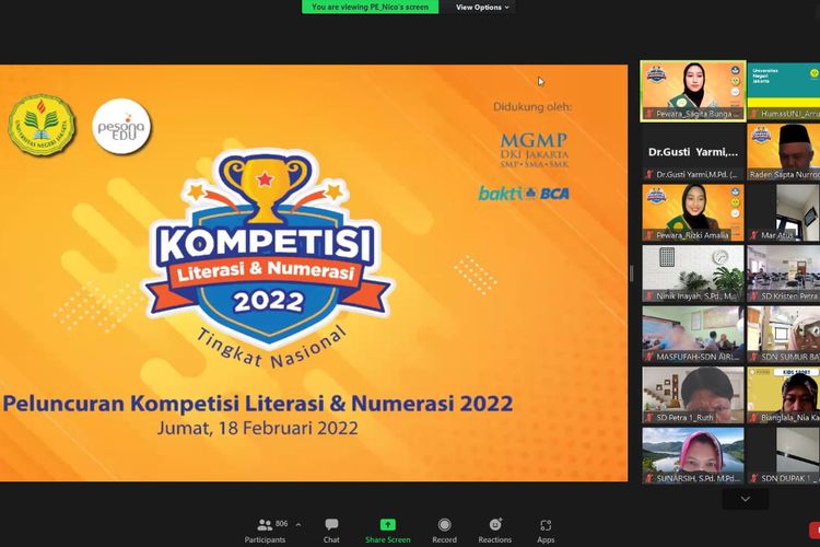 Foto : Gandeng MGMP Jakarta dan PesonaEdu, UNJ Gelar Foto : Gandeng MGMP Jakarta dan PesonaEdu, UNJ Gelar