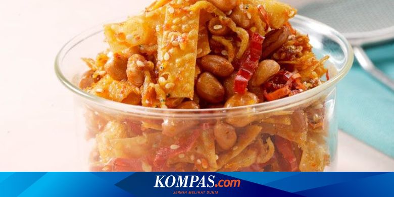 Resep Kulit Pangsit Goreng Bumbu Sambal Goreng, Ide Camilan Kemasan