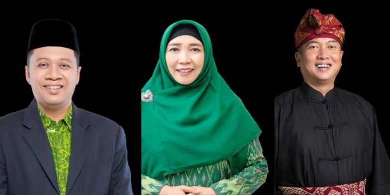 Foto : 3 Calon Gubernur NTB, dari Politisi, Dosen, hingga Mantan Diplomat