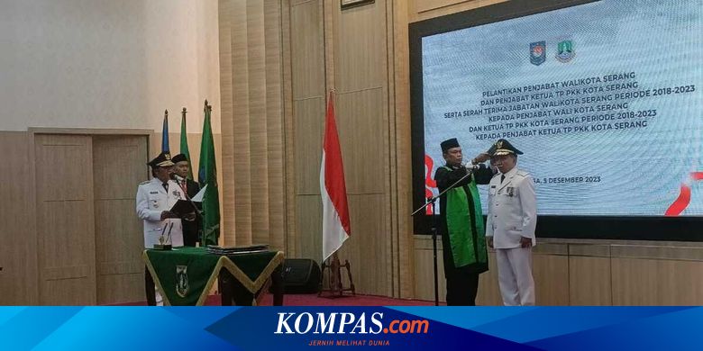 Yedi Rahmat Resmi Jabat Pj Wali Kota Serang