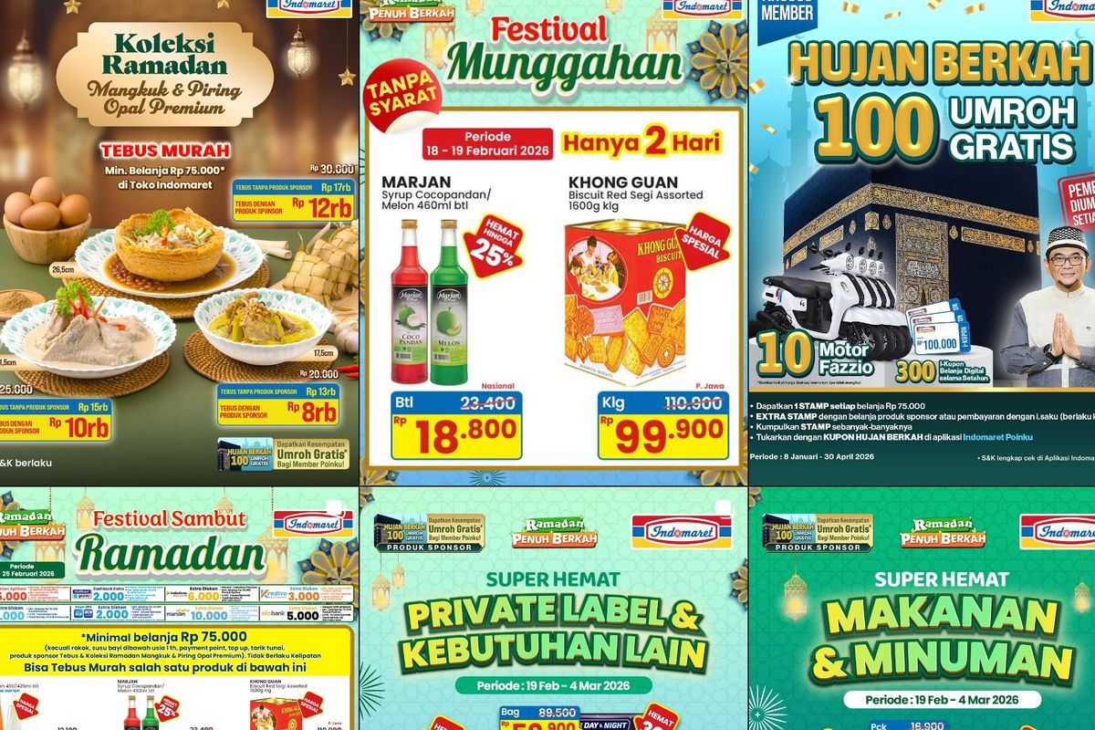 Promo Indomaret Hari Ini 22 Februari 2026, Minyak Goreng Bimoli 2 Liter ...