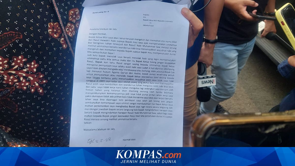 MUI Tunjukkan Surat Diduga Dari Pelaku Penembakan, Mengaku Wakil Nabi