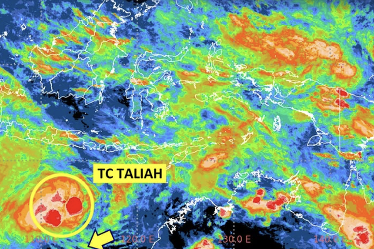 BMKG Deteksi Siklon Tropis Taliah, Waspadai Dampaknya