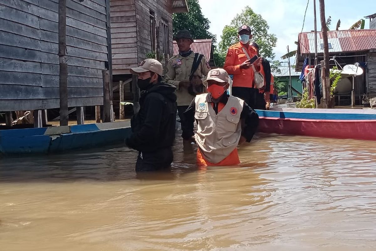 Banjir Kiriman Malaysia Berangsur Surut, Masih 80 Rumah di Nunukan Terendam