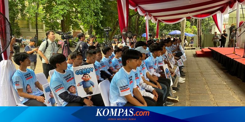 Relawan Pemuda Milenial Prabowo Indonesia Deklarasi Dukung Prabowo-Gibran