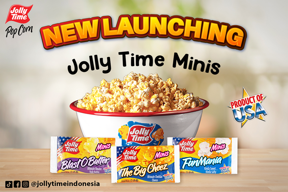 Jolly Time Luncurkan Jolly Time Minis agar Ngemil Makin Praktis