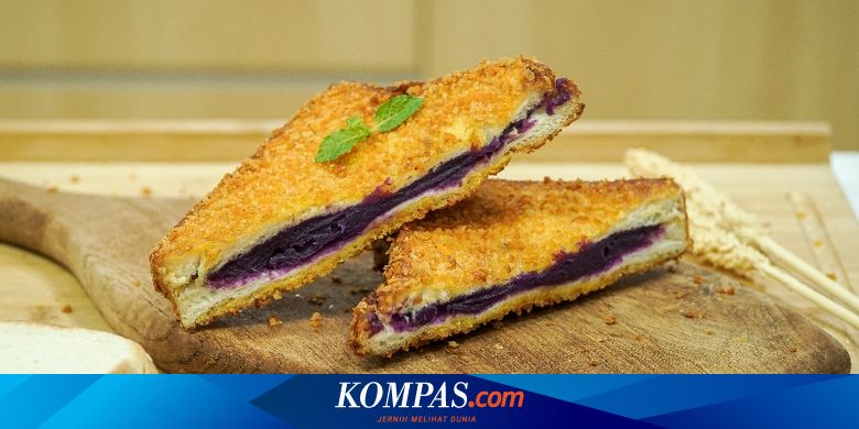 Resep Roti Tawar Goreng Isi Ubi Ungu, Luarnya Renyah Dalamnya Lembut ...