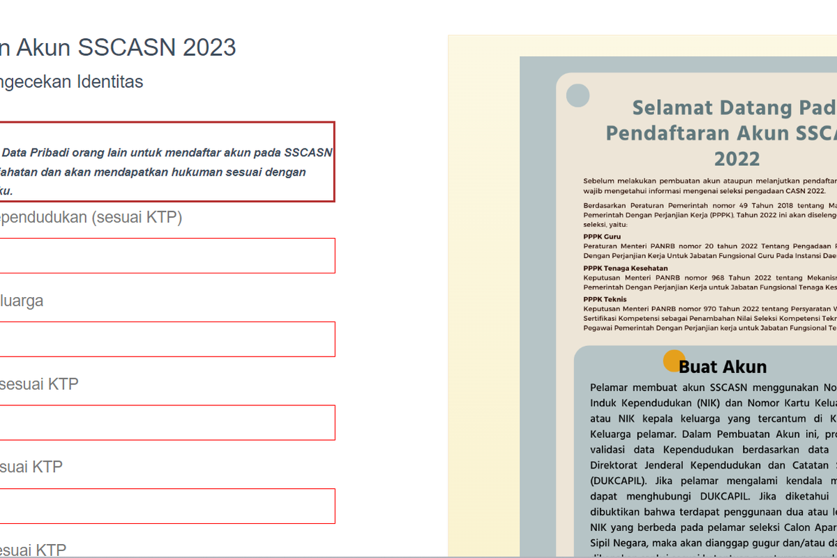 Pendaftaran CPNS 2023 Dibuka Besok, Simak Cara Daftar Akun SSCASN