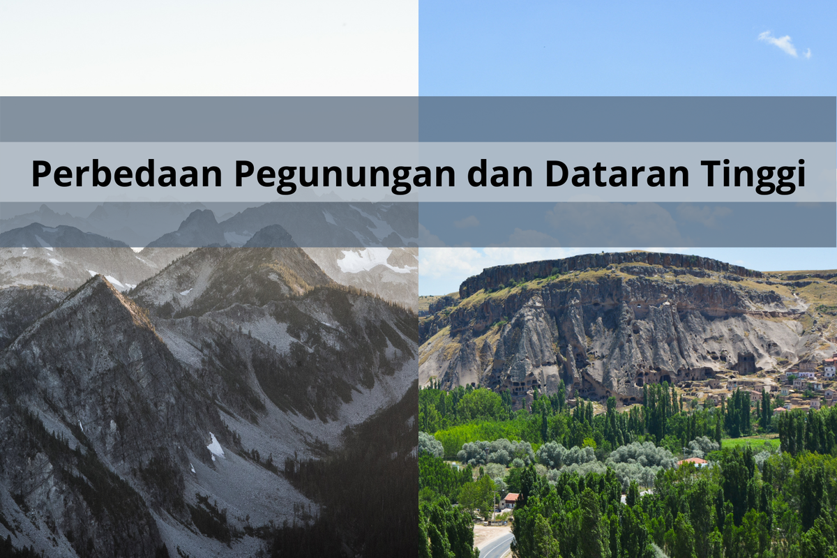 Perbedaan Pegunungan dan Dataran Tinggi