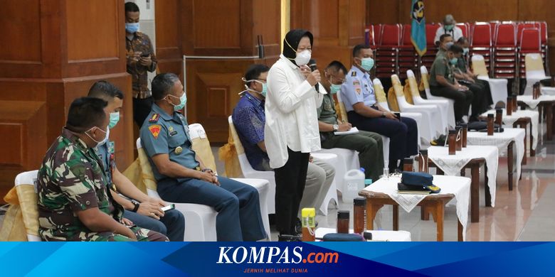 Risma Berlakukan Social Distancing di Surabaya, Jarak Duduk 1 Meter ...