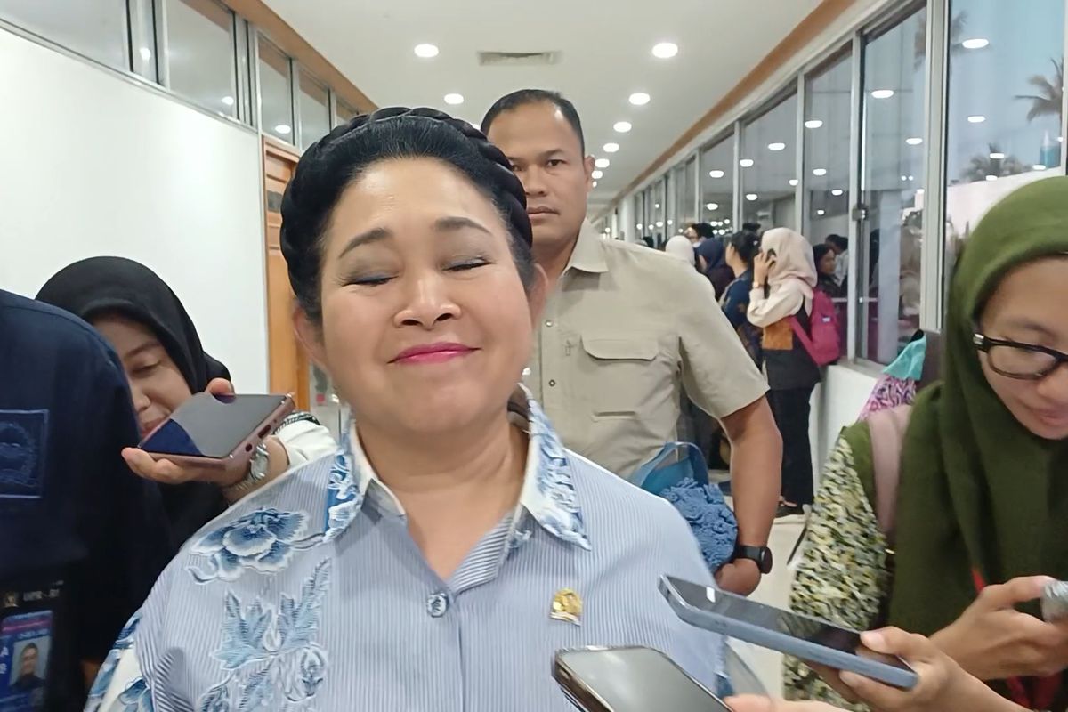 Senyum Tersipu Titiek Soeharto Saat Ditanya Pidato Prabowo di PBB