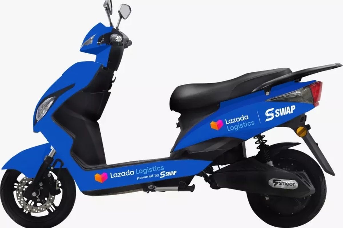 Kirim Barang, Kurir Lazada Bakal Gunakan Motor Listrik
