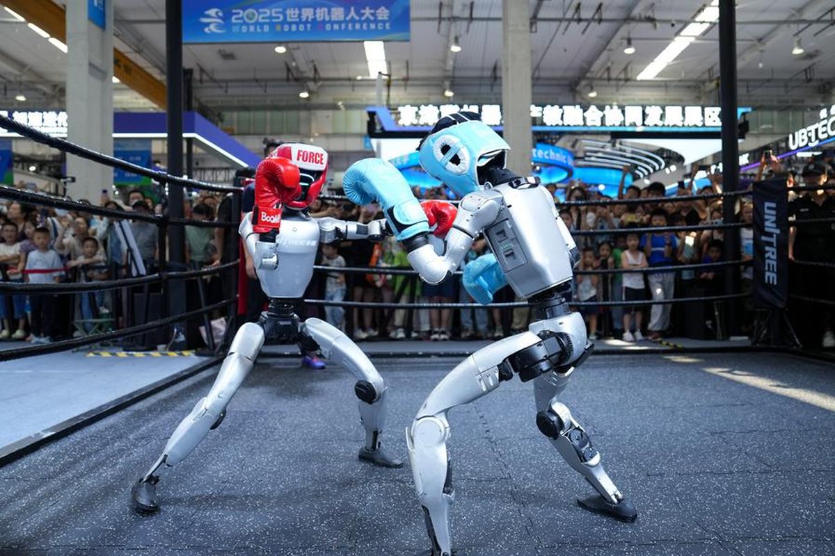 Konferensi Robot Global di China Pamerkan 100 Humanoid, Ada yang Bisa ...