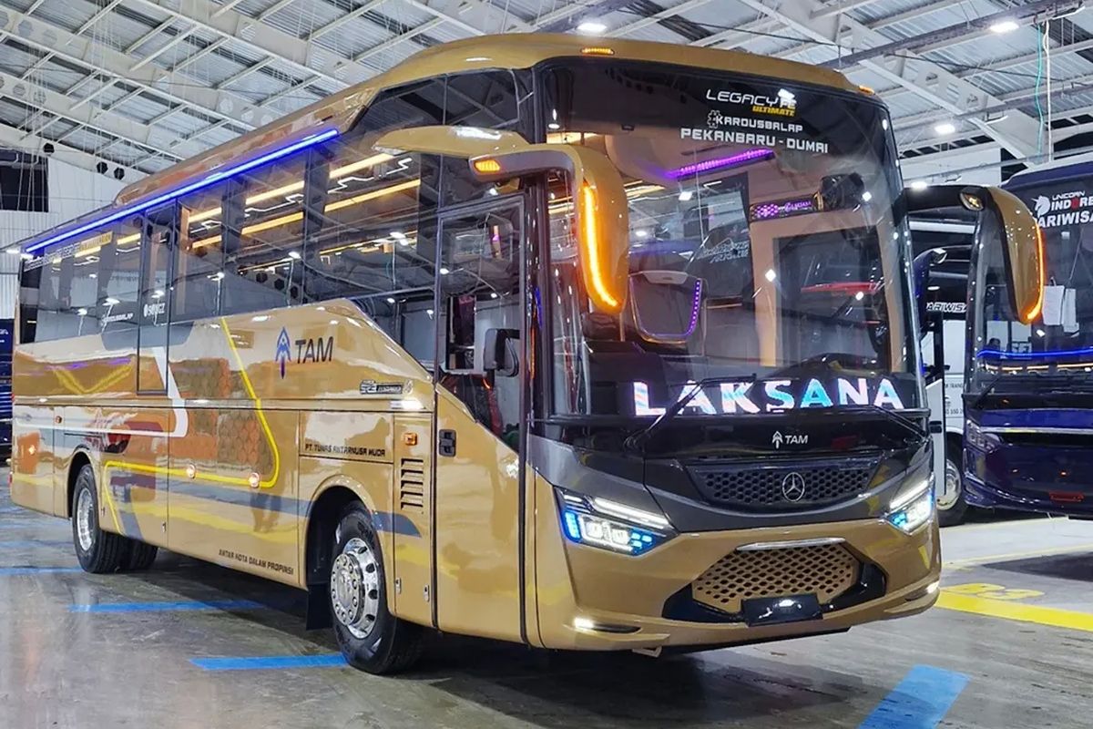 Bus Baru PO TAM, Andalkan Sasis Mesin Depan dan Bodi Legacy SR3 FE