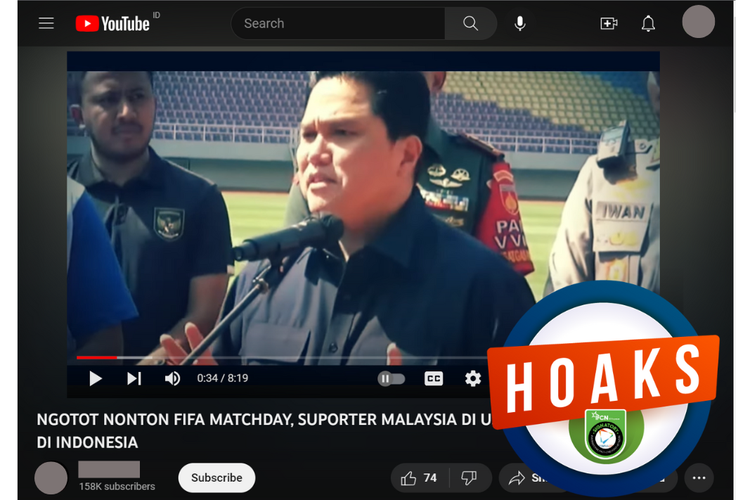 [HOAKS] Suporter Malaysia Diusir Saat Hendak Menonton FIFA Matchday