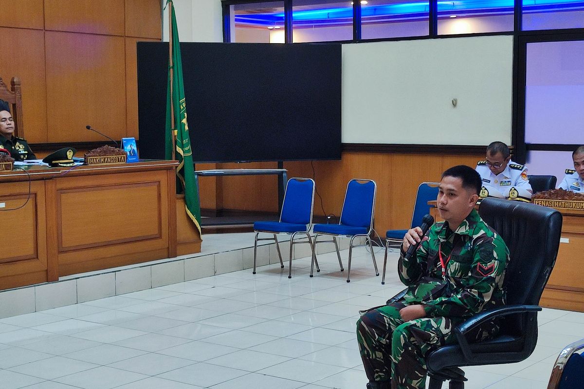Sertu Akbar Adli Akui Perintahkan Anggota TNI AL Bambang Tembak Bos Rental
