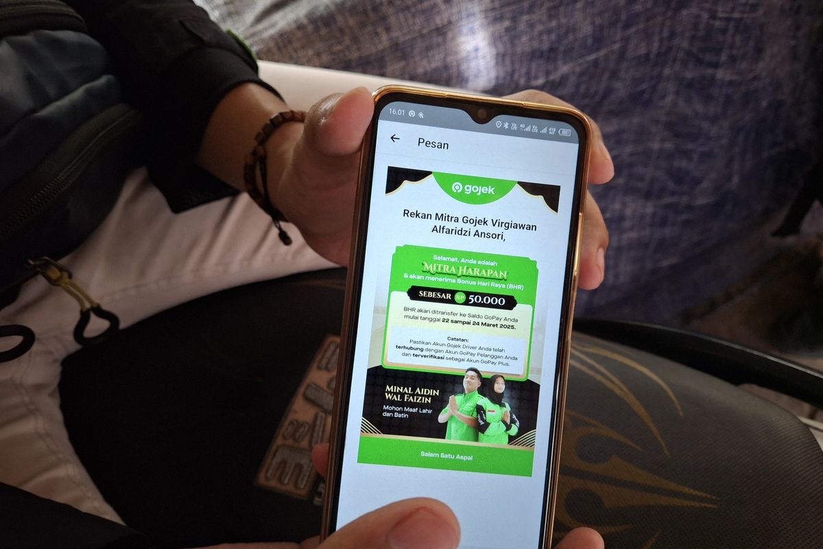 Bonus Hari Raya Cuma Rp 50.000, Pengemudi Ojol di Lebak Kaget dan Lemas